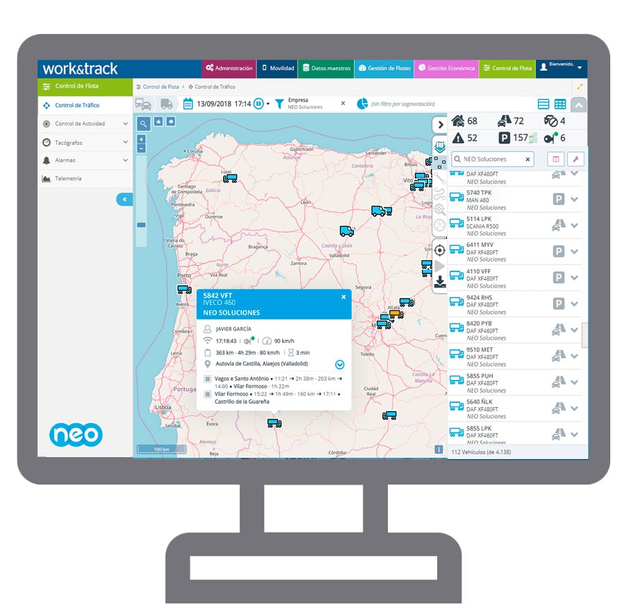 Neo Work-Track Fleet GPS: precios, funciones y opiniones
